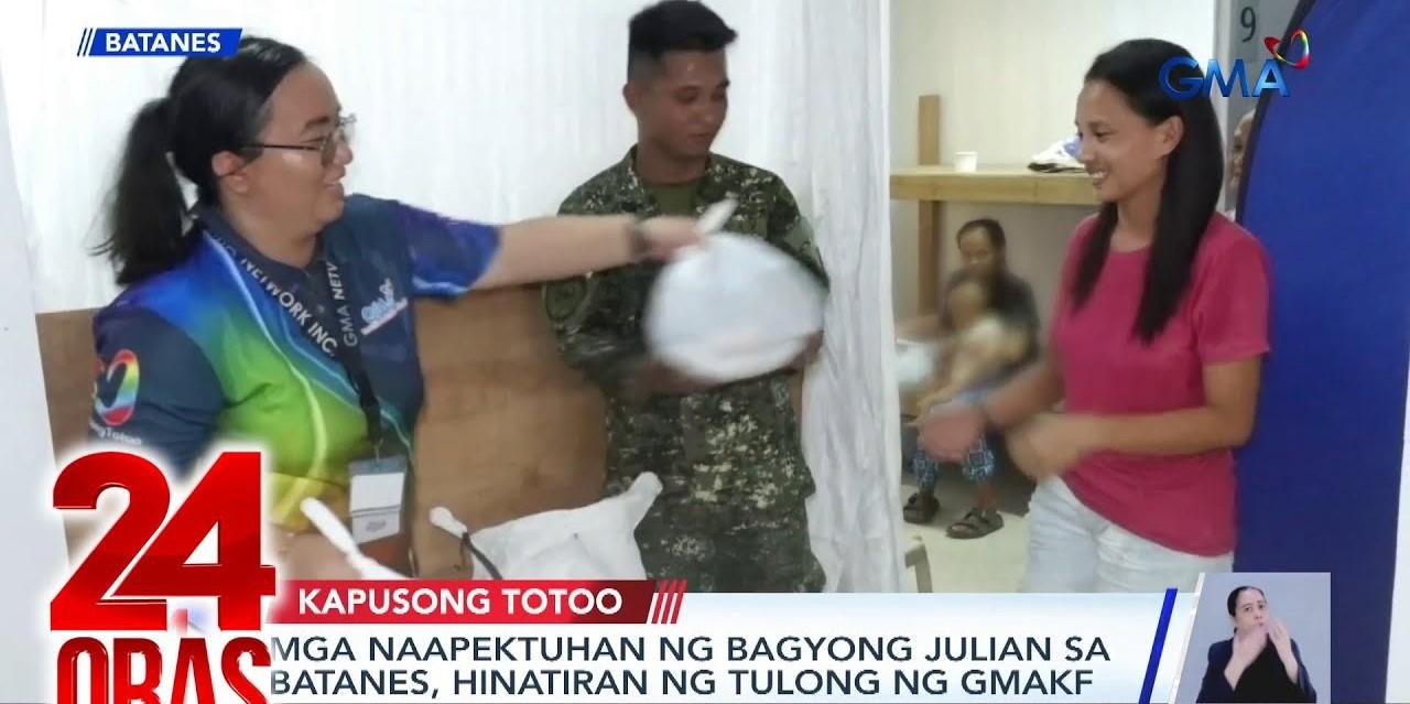Residents in Batanes affected by Julian receive relief goods from GMA ...