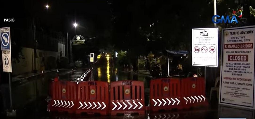 F. Manalo Bridge in Pasig temporarily closed for repair, rehabilitation ...