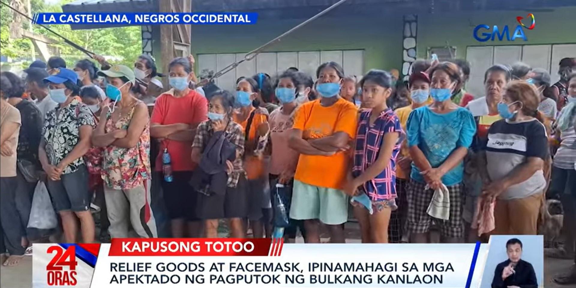 8,000 individuals affected by Kanlaon Volcano's eruption in Negros Occidental receive aid from ...