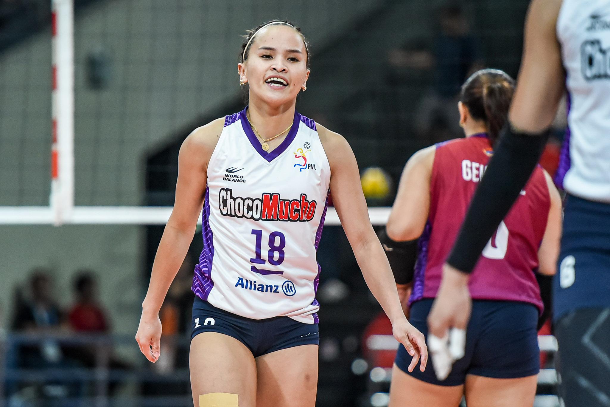Sisi Rondina stars as Choco Mucho overcomes PLDT | GMA News Online