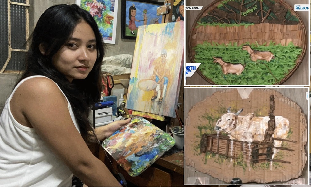 Mga patapong bagay, nagagawang magandang obra ng isang visual artist sa ...