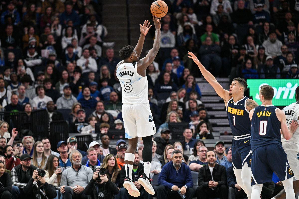 NBA: Anthony Edwards, hot-shooting Wolves bowl over Nuggets | GMA News Online