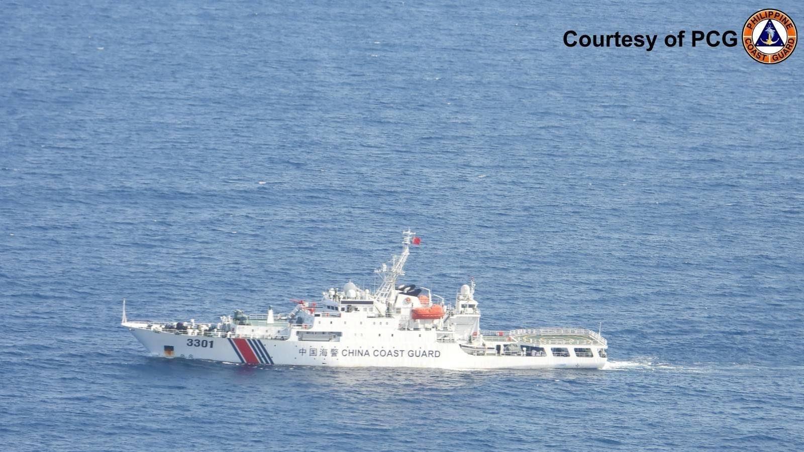 China Coast Guard vessel sails near Pangasinan coast | Photos | GMA ...