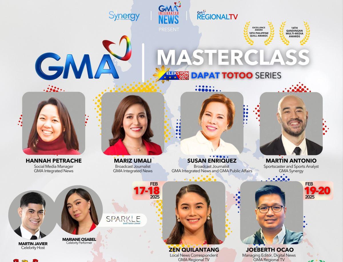 'GMA Masterclass: Eleksyon 2025 Dapat Totoo Series' heads to the Visayas from February 17 to 20 ...