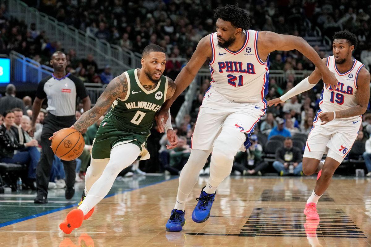 NBA: Damian Lillard, Bucks use 3-point barrage to beat 76ers | GMA News Online