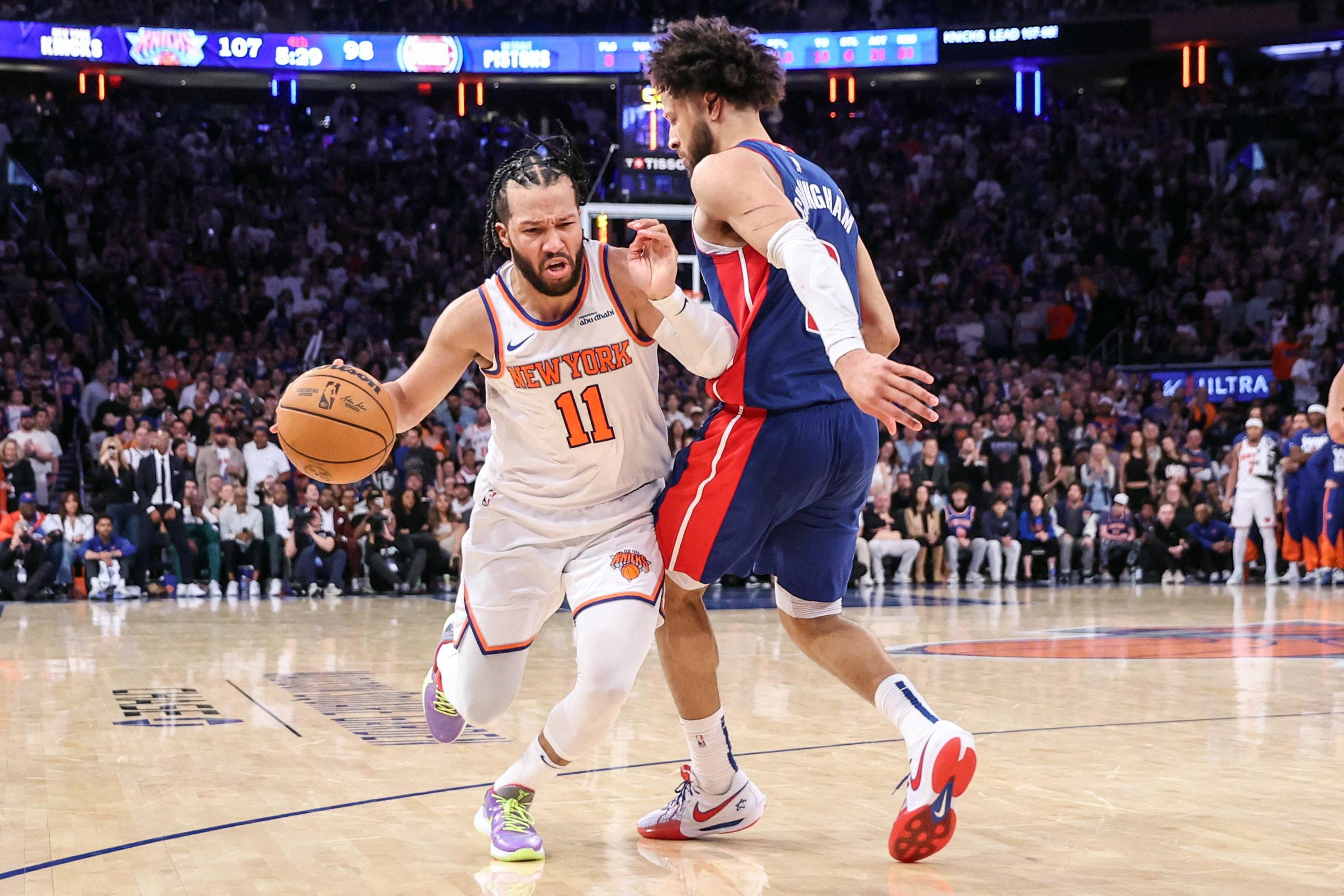 NBA: Knicks go on 21-0 burst in 4th quarter, beat Pistons in playoff opener | GMA News Online