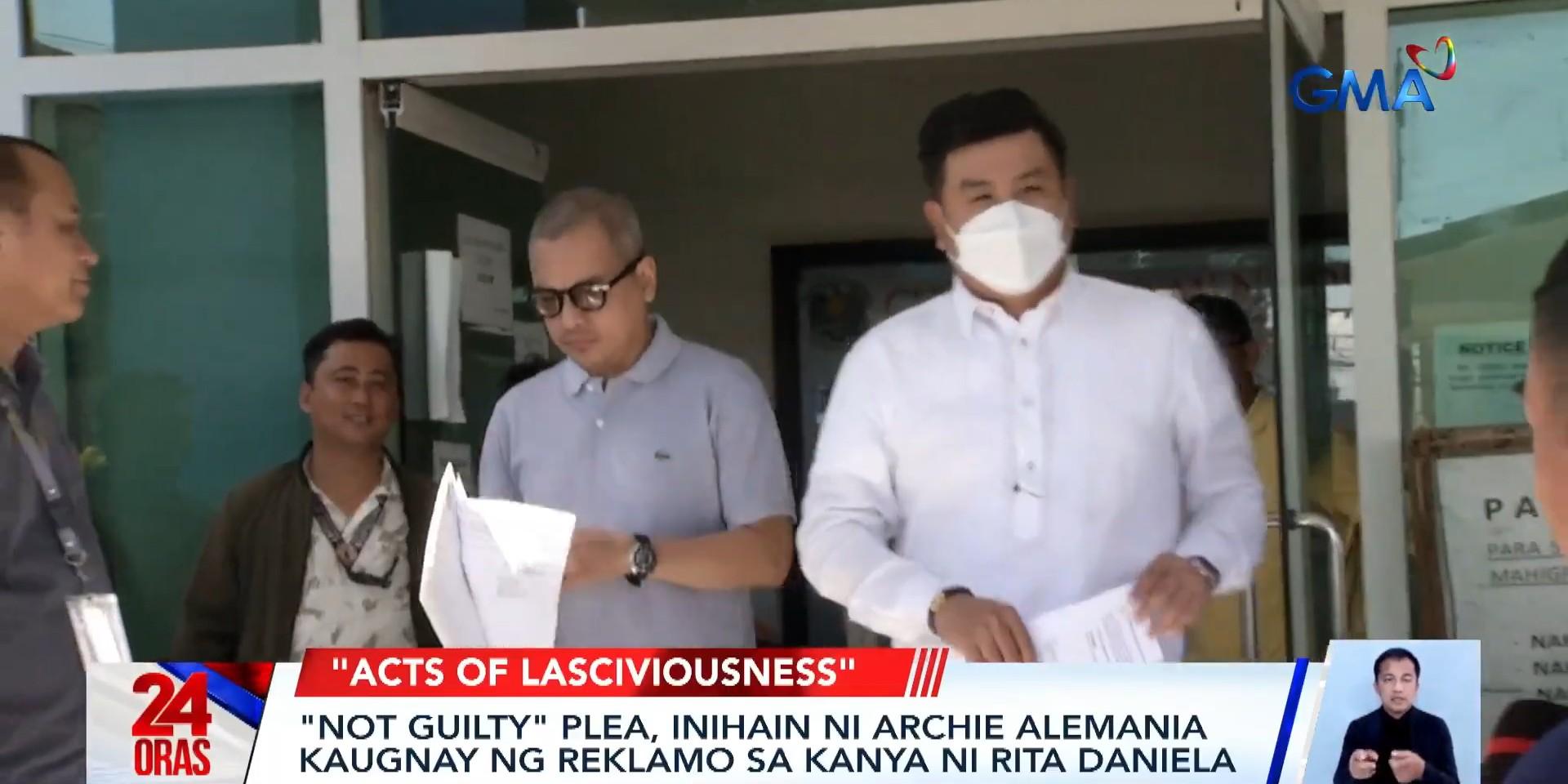Archie Alemania pleads not guilty to Rita Daniela's acts of ...
