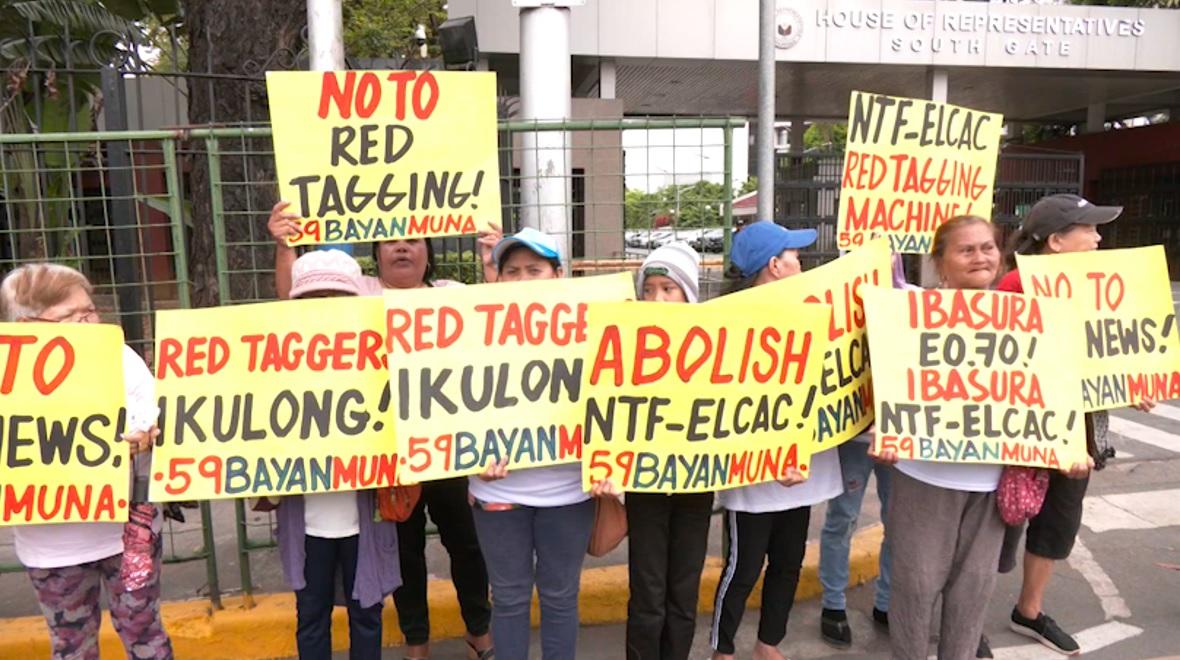 Groups stage protest vs disinformation and red tagging | Photos | GMA ...