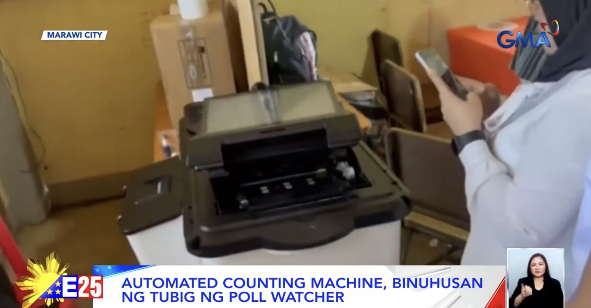 Counting machine in Marawi damaged after poll watcher doused water on ...