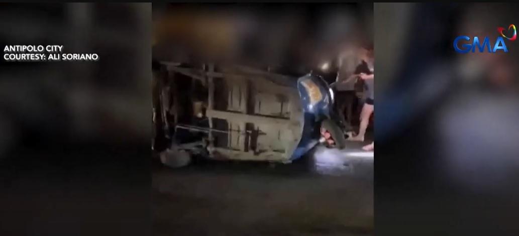 Tricycle driver, patay matapos mag-overtake at tumaob ang minamanehong ...