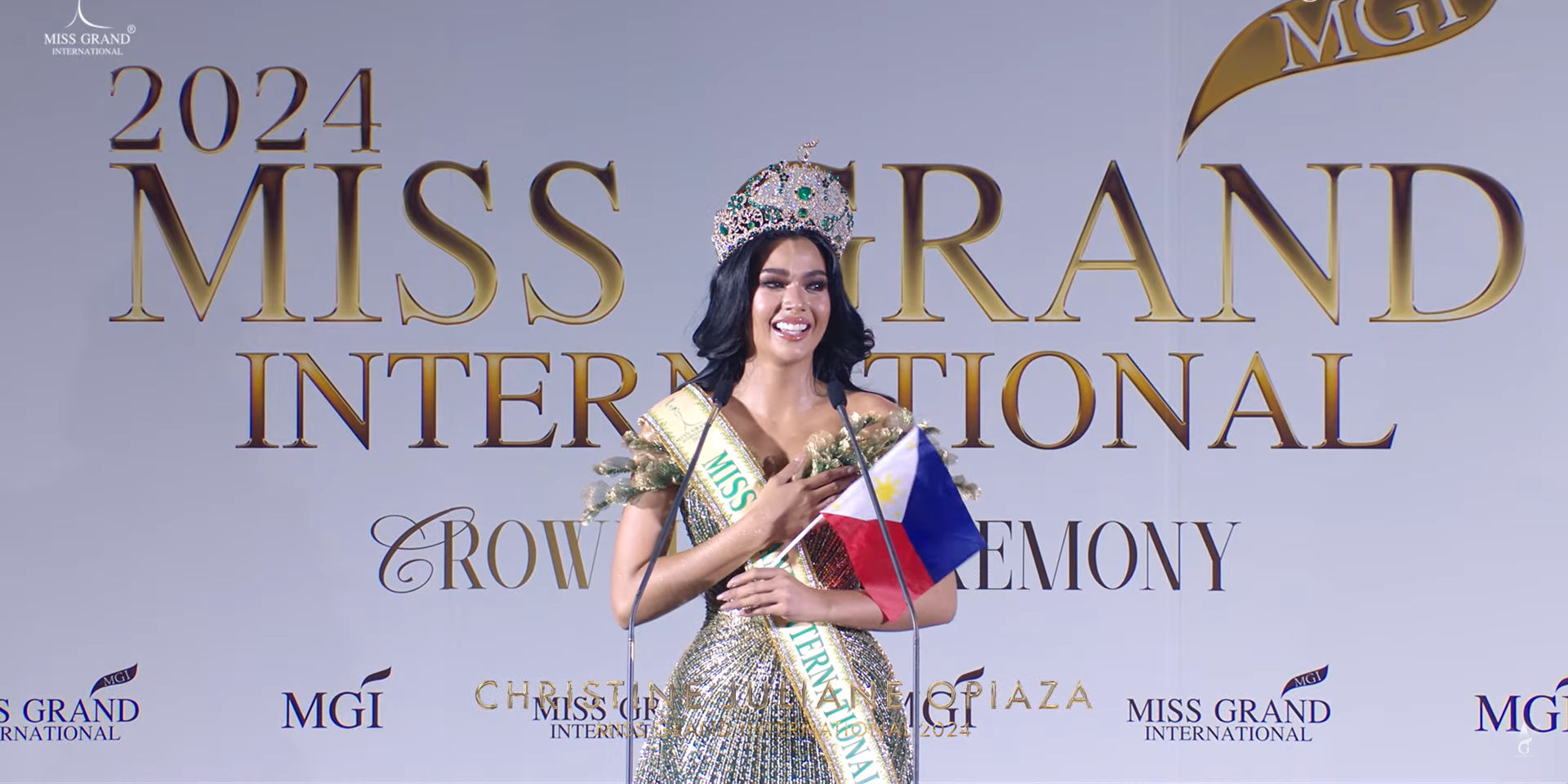 CJ Opiaza officially crowned Miss Grand International 2024 | GMA News Online