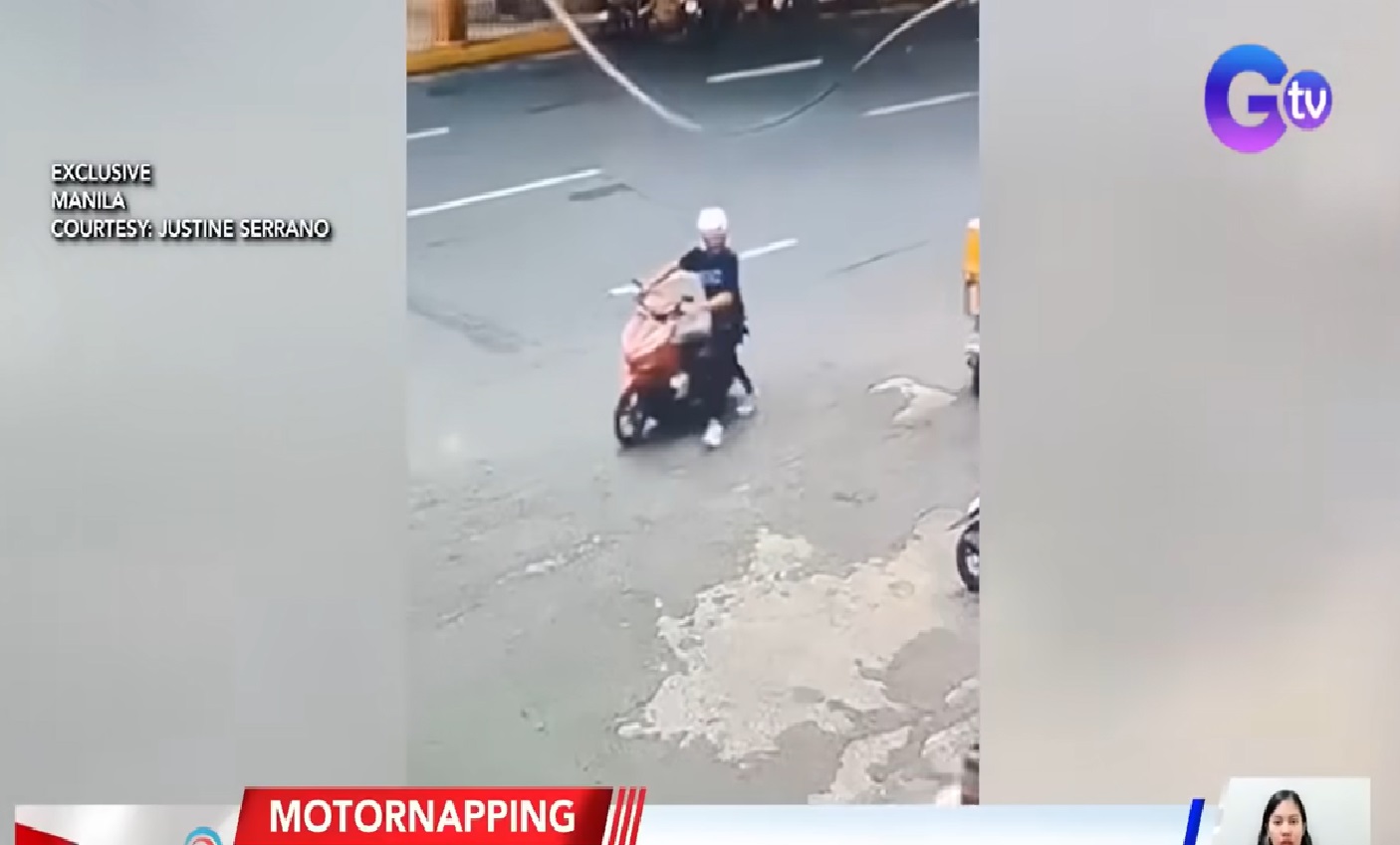 Kawatan, itinulak ang tinangay na motorsiklo sa talyer para pagawan ng ...
