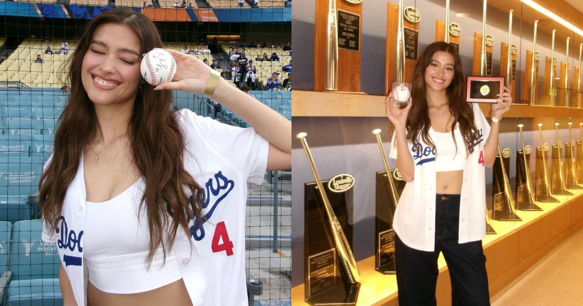Liza Soberano throws ceremonial first pitch at Dodger Stadium for Filipino Heritage Night | GMA ...