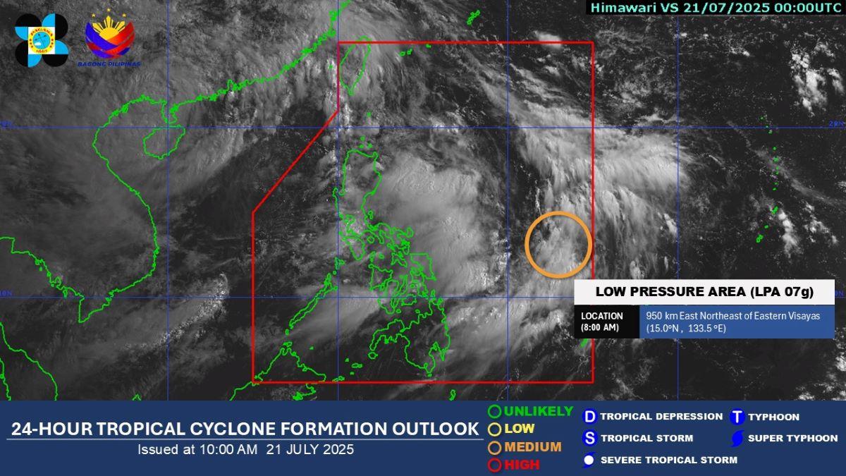 LPA spotted east of Visayas may develop into tropical depression —PAGASA | GMA News Online