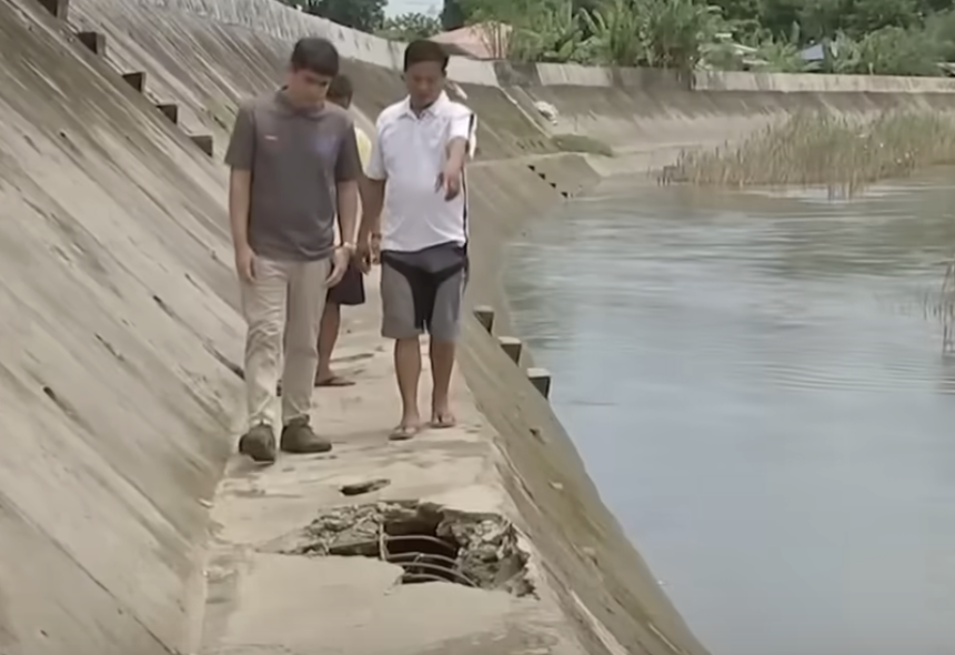 Cracks, holes mar P94.5-million flood control project in Camiling - DWRS Commando Radio, Ti ...