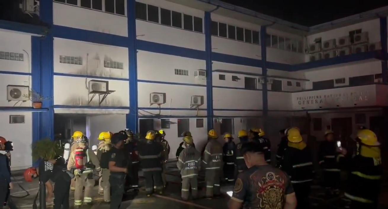 Fire hits part of PNP General Hospital in Camp Crame | GMA News Online