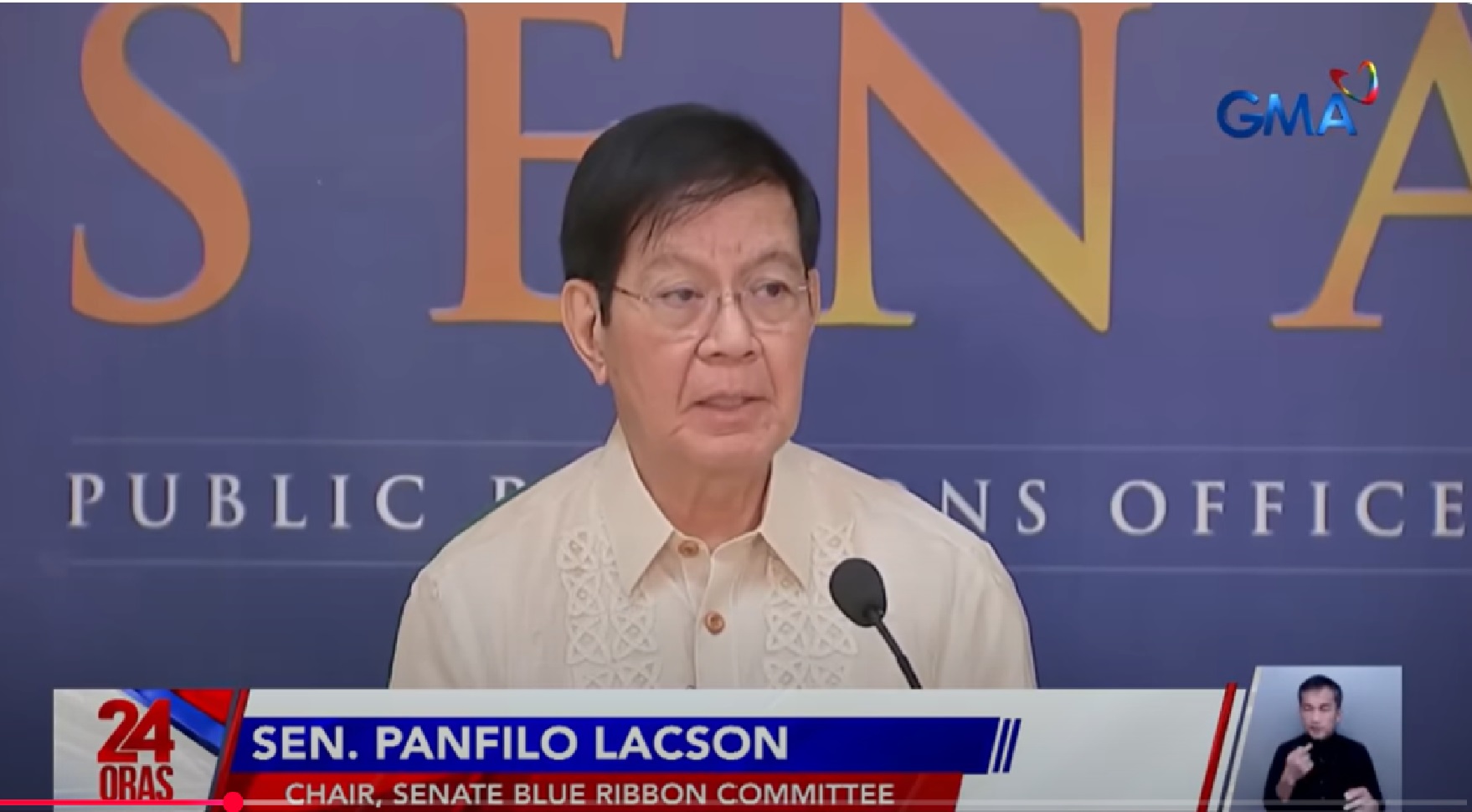 Tauhan ng isang construction firm na sabit sa flood control projects, naispatan sa Senado noong ...