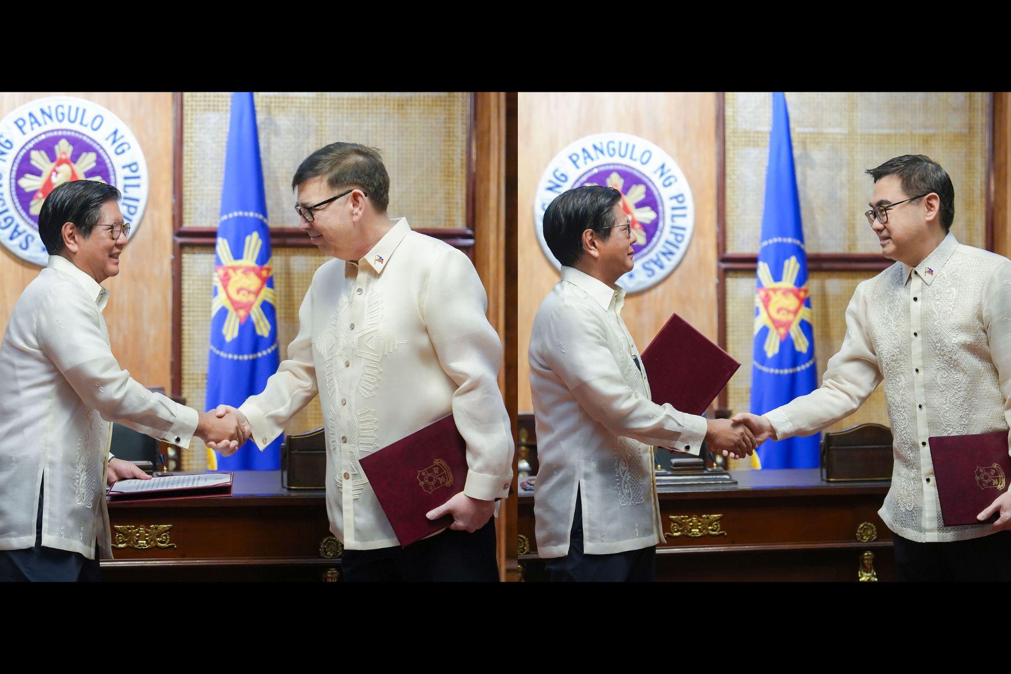 Ralph Recto, Frederick Go take oath as ES, Finance chief | GMA News Online