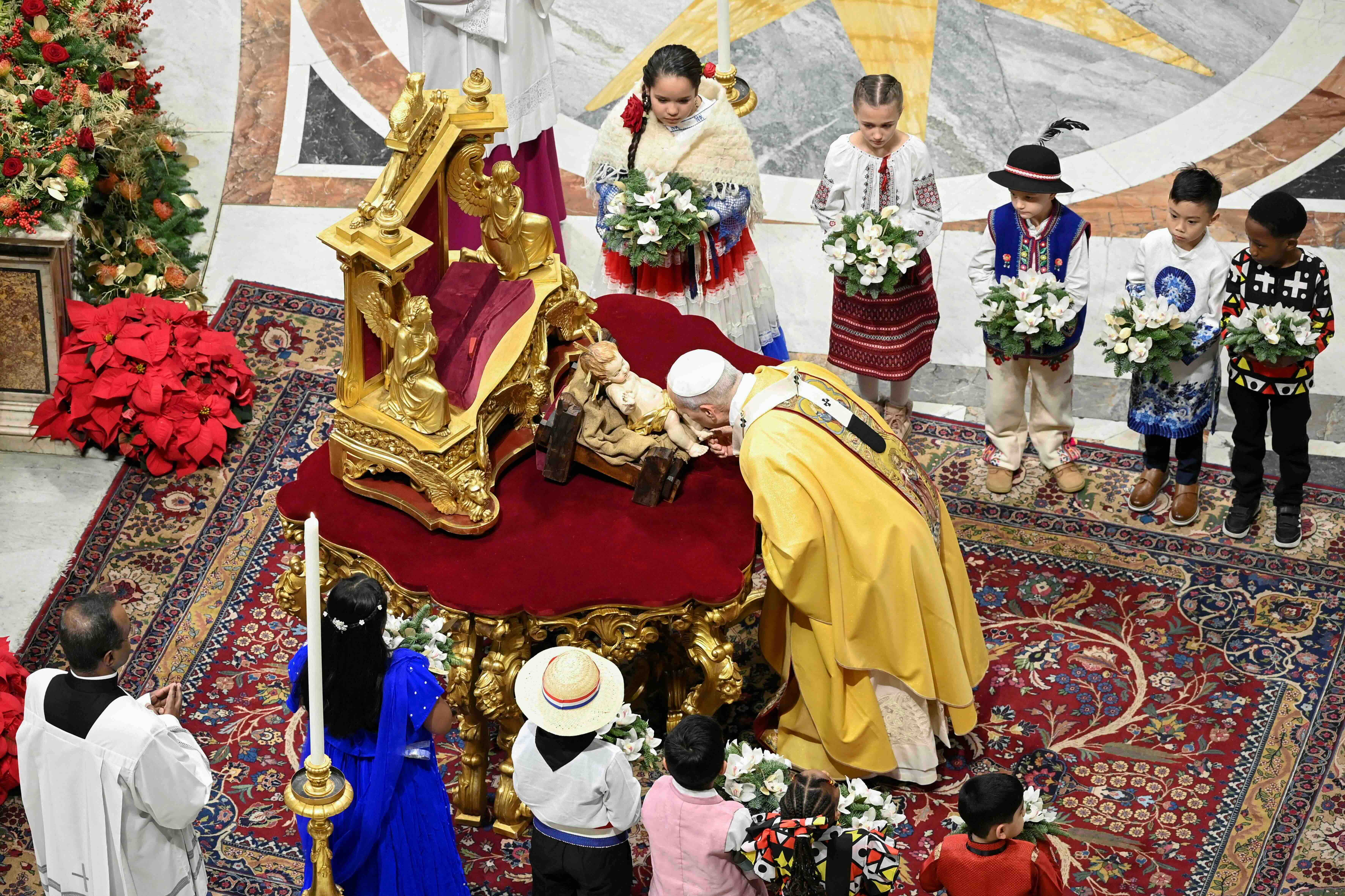 Pope Leo, on Christmas Eve, says denying help to poor is rejecting God ...