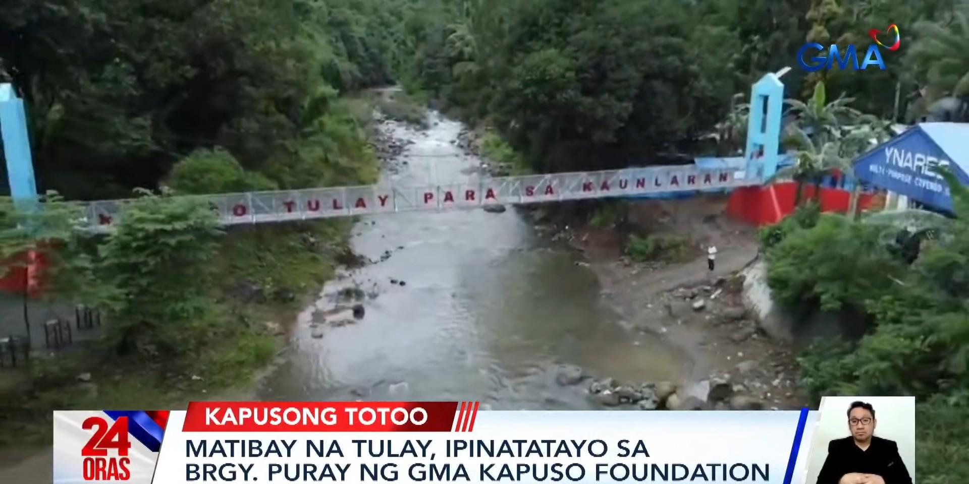 GMA Kapuso Foundation constructs bridge in Rodriguez, Rizal | GMA News ...