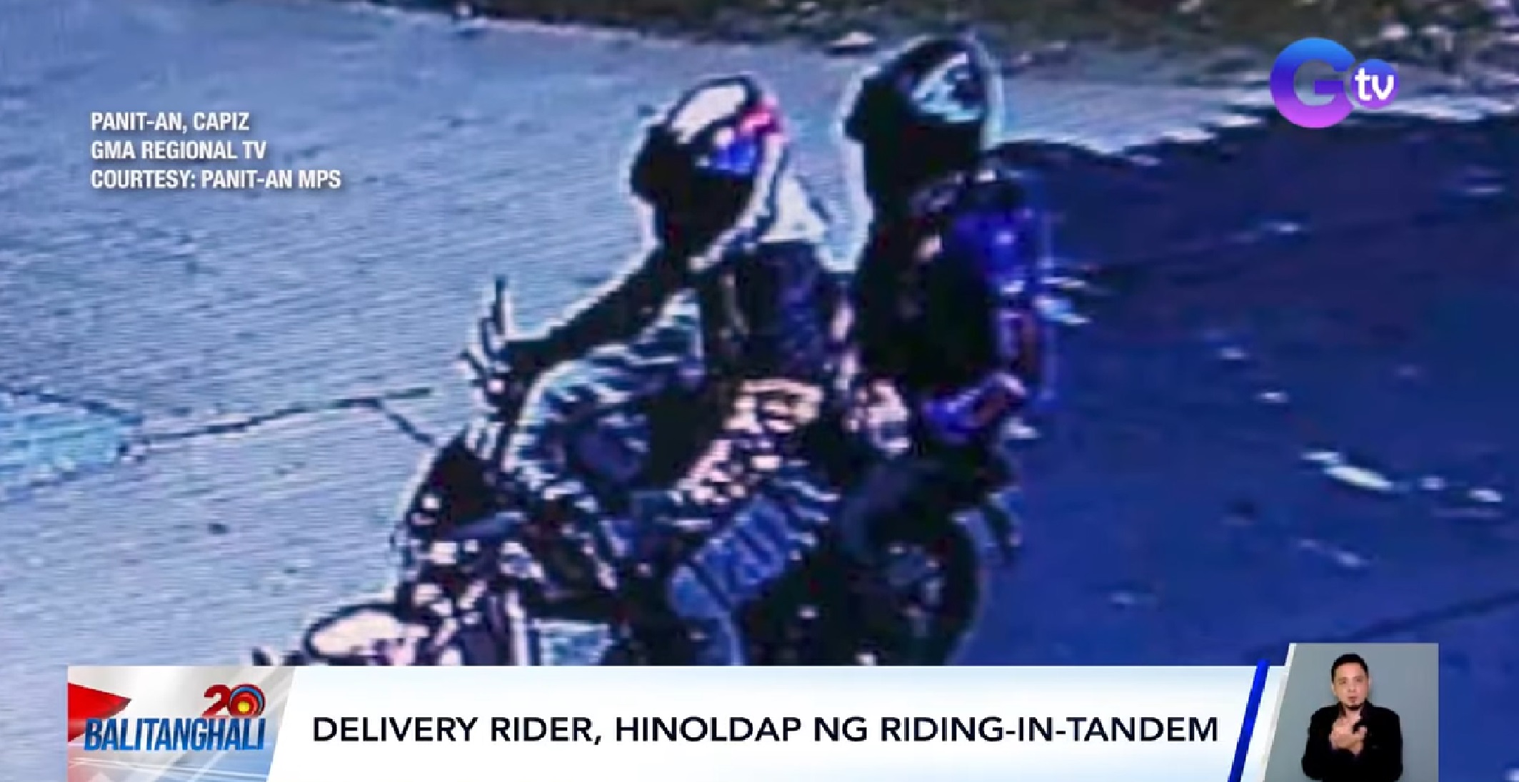 Delivery rider, hinoldap ng riding-in-tandem; P10K niyang kita at ...
