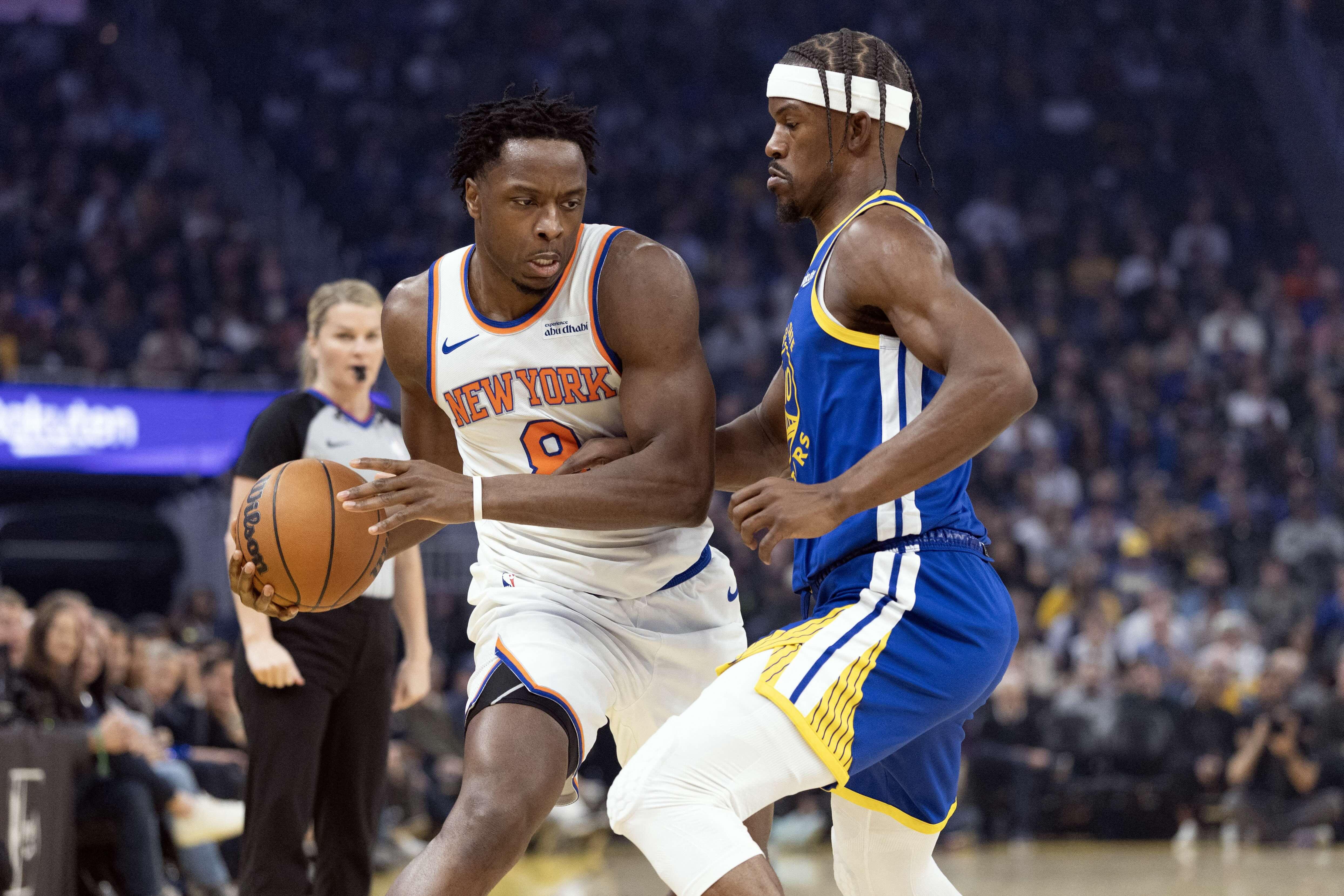 NBA: Jimmy Butler, Warriors wear down Jalen Brunson-less Knicks | GMA ...